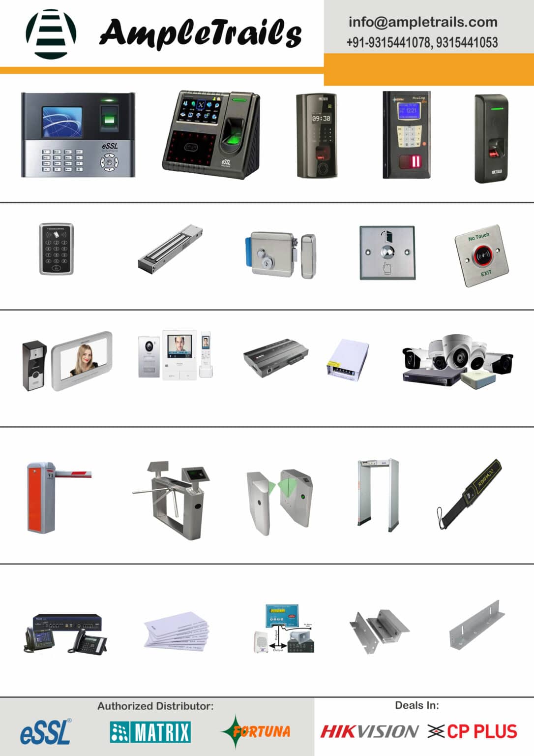 Biometric Time Attendance eSSL SF100 Forklift Biometric Access Control