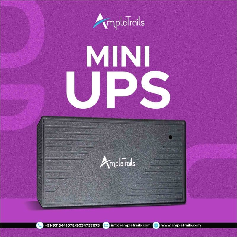 Mini UPS for Biometric Attendance Machine - Battery backup 12 Volt