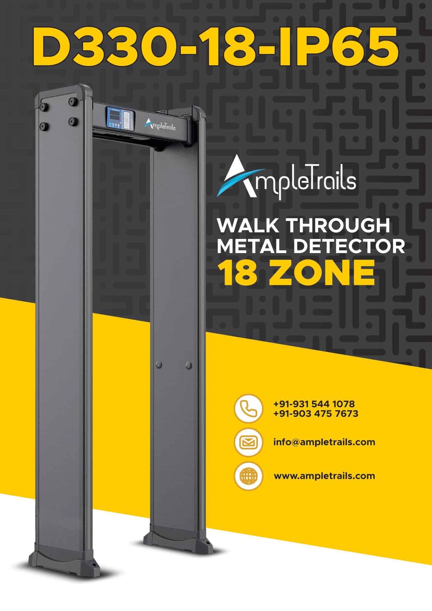 18 Zone Door Frame Metal Detector eSSL D330-18-IP65 - Outdoor